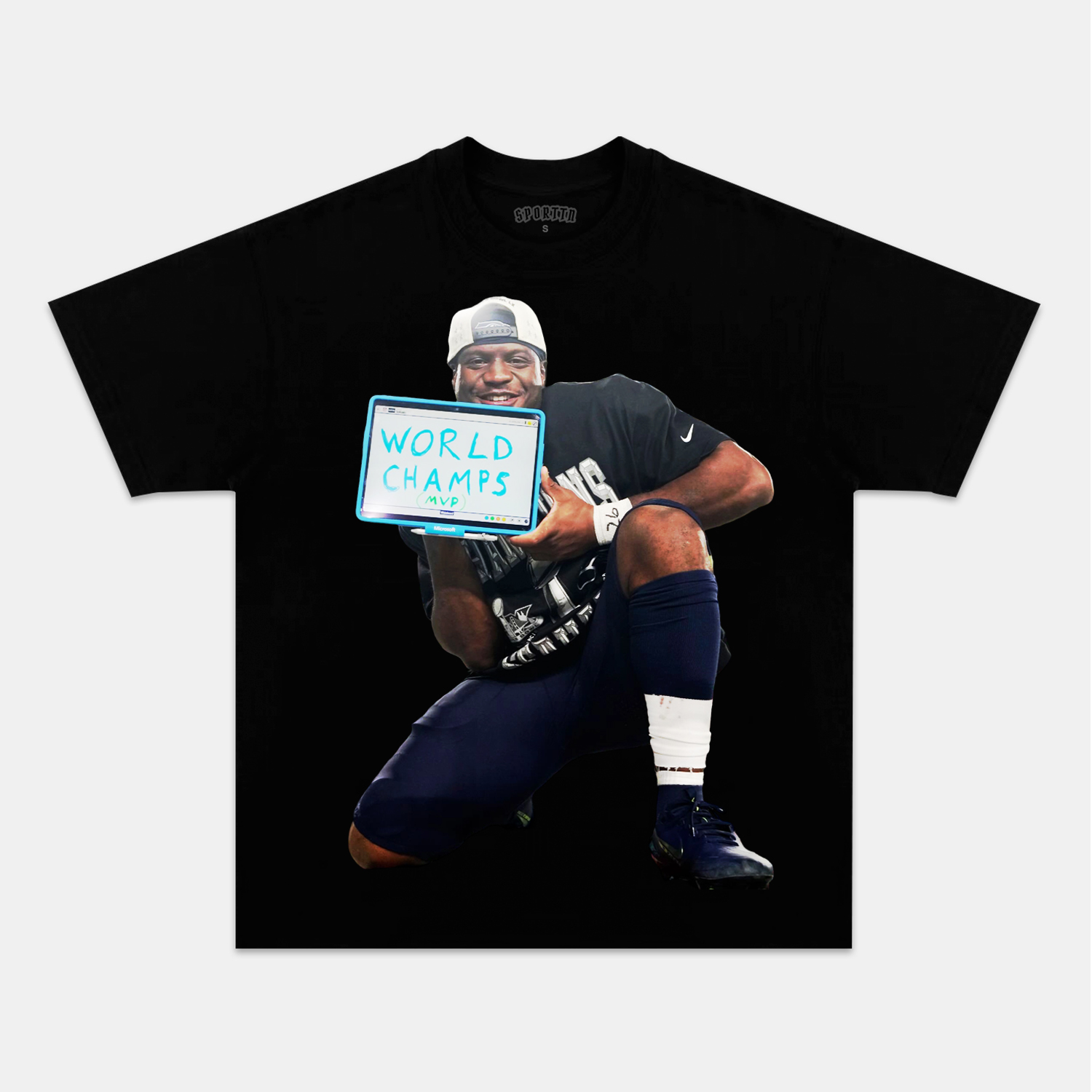 KENNETH WALKER III & SUPER BOWL LX MVP V4 TEE