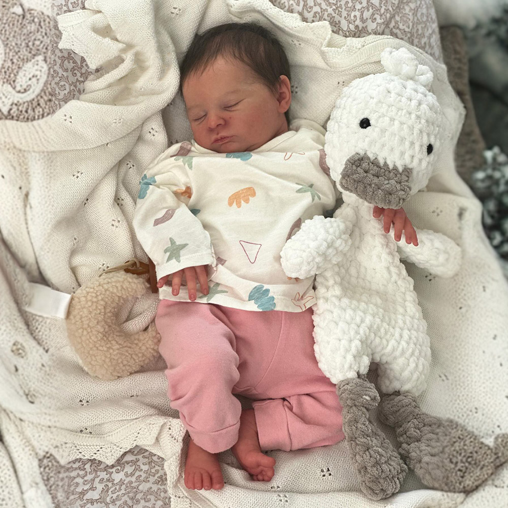 [Heatbeat Coos and Breath] 20" Handmade Lifelike Reborn Newborn Baby ...
