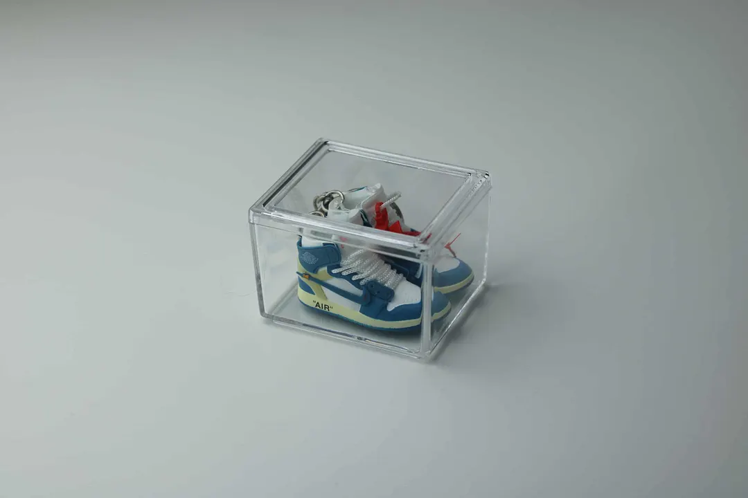 AJ 1 Off-White Blue "UNC" -Sneakers 3D Keychain