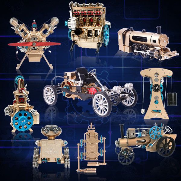 Teching Full Metal Assembled Electric Model Kit