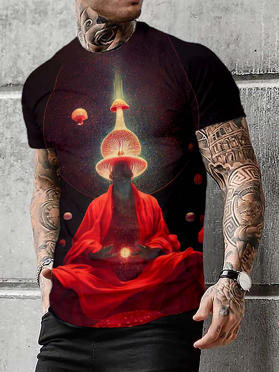 Sentient Mushroom Print Art Design T-shirt