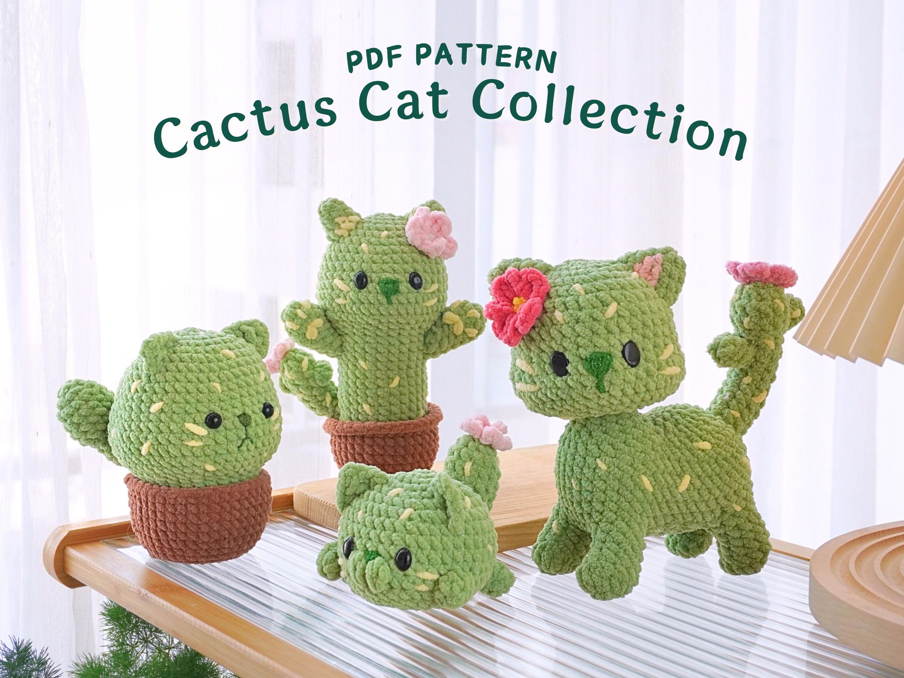 Un-Killable Cactus Cats & Critter Planters Crochet Digital Patterns