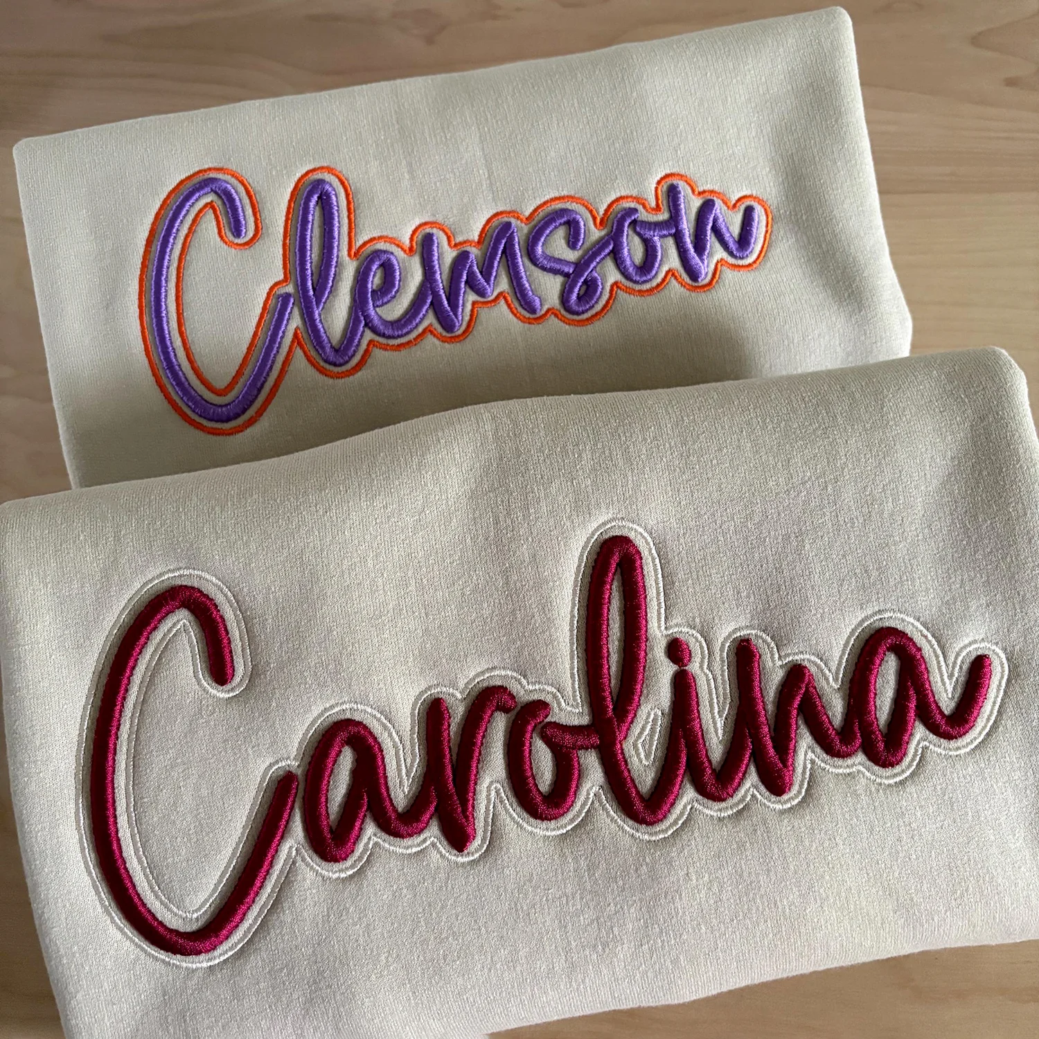 Custom 3D PUFF Embroidery Team Sweatshirt, School Spirit Wear, School ...