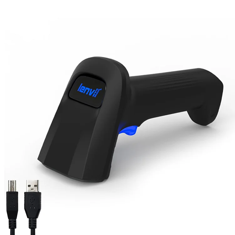 LENVII F840 qr/2D Wired Handheld Barcode Scanner Plug and Play