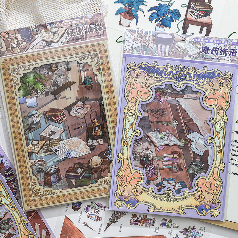 PET Sticker - Small Table Old Dream Series Vintage Magic Life 2.24