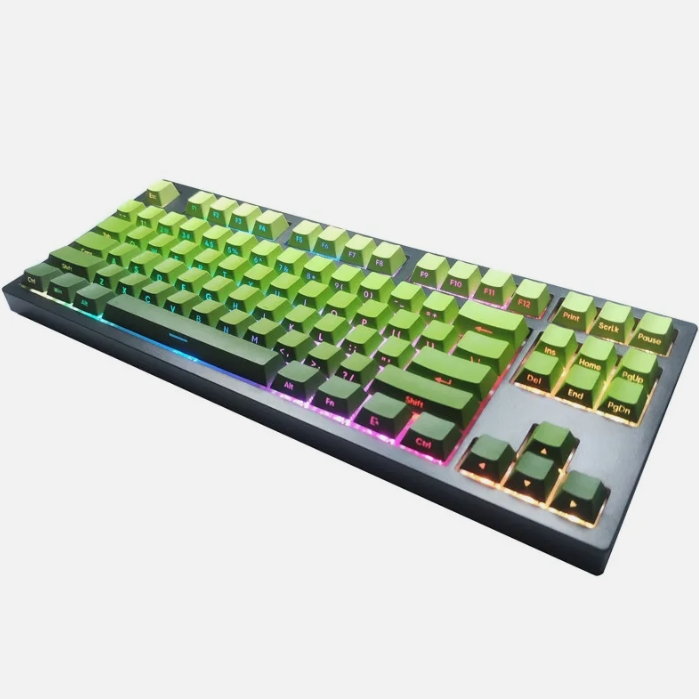 136-Keys Matcha Gradient Green Side Print PBT Cherry Profile Double ...