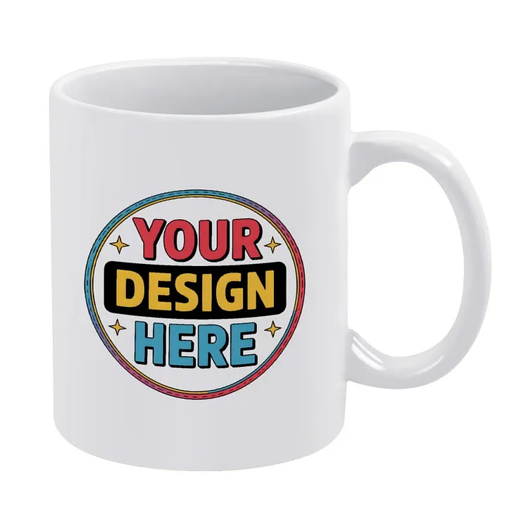 Custom Personality Design White Mug - Made in USA