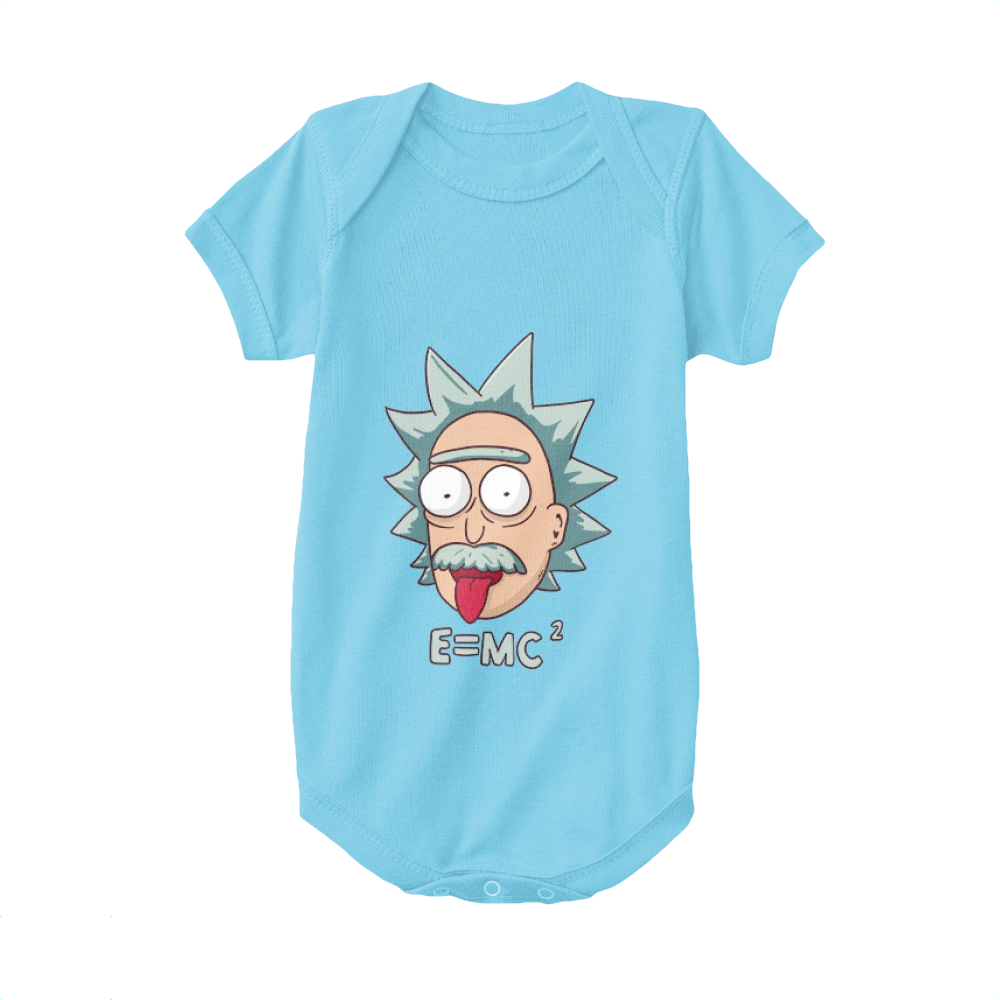 Einstein Rick And The Mass Energy Formula, Rick And Morty Baby Onesie