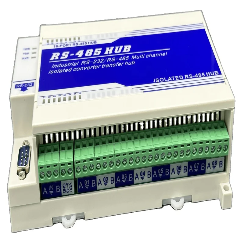 JPX-6116 16 RS485 hub photoelectric isolation distributor bus division ...