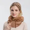 Winter Knit Set Unisex Warm Wind-proof Cap