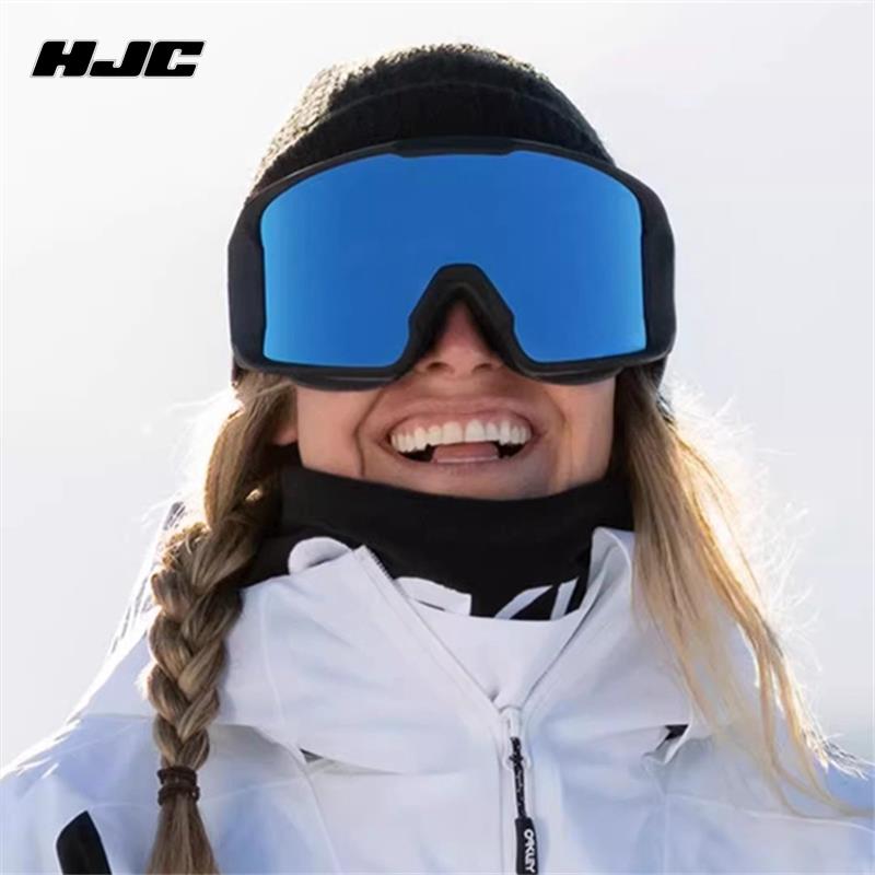 Ski Goggles Over Glasses Double Lens Layers Anti-Fog Big Ski Mask ...