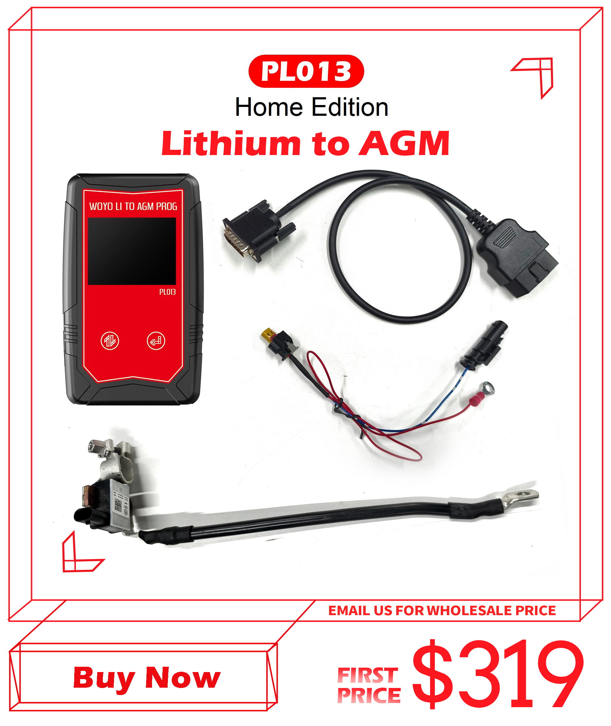 WOYO PL013 for Porsche Cayenne 2018 to 2023 Lithium to AGM Battery ...