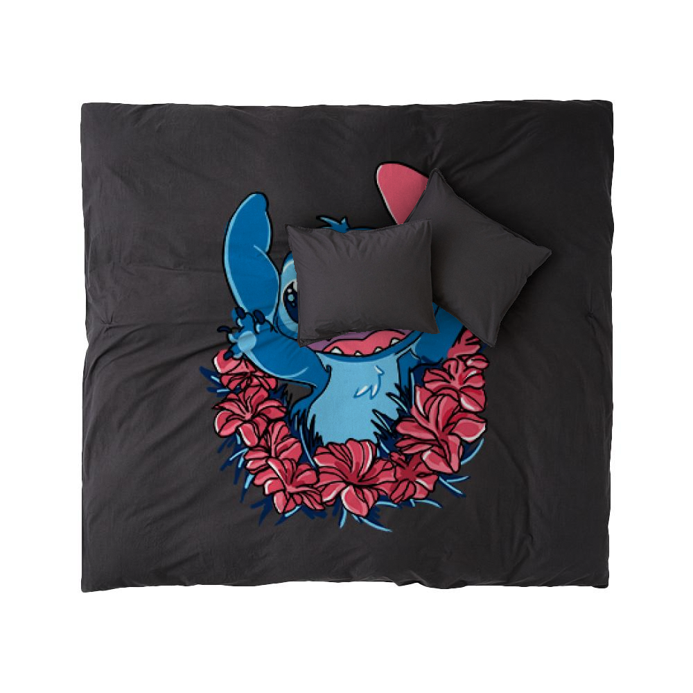 Stitch In The Flowers, Lilo and Stitch Duvet Cover Set