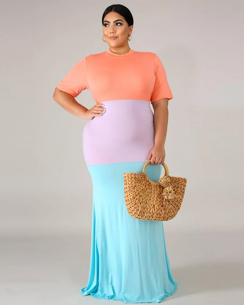 STARBURST TRIPLE TONE DRESS