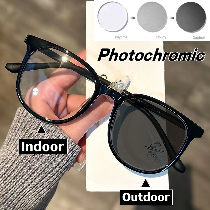 Luxury Photochromic Myopia Glasses Outdoor Color Changing Sunglasses ...