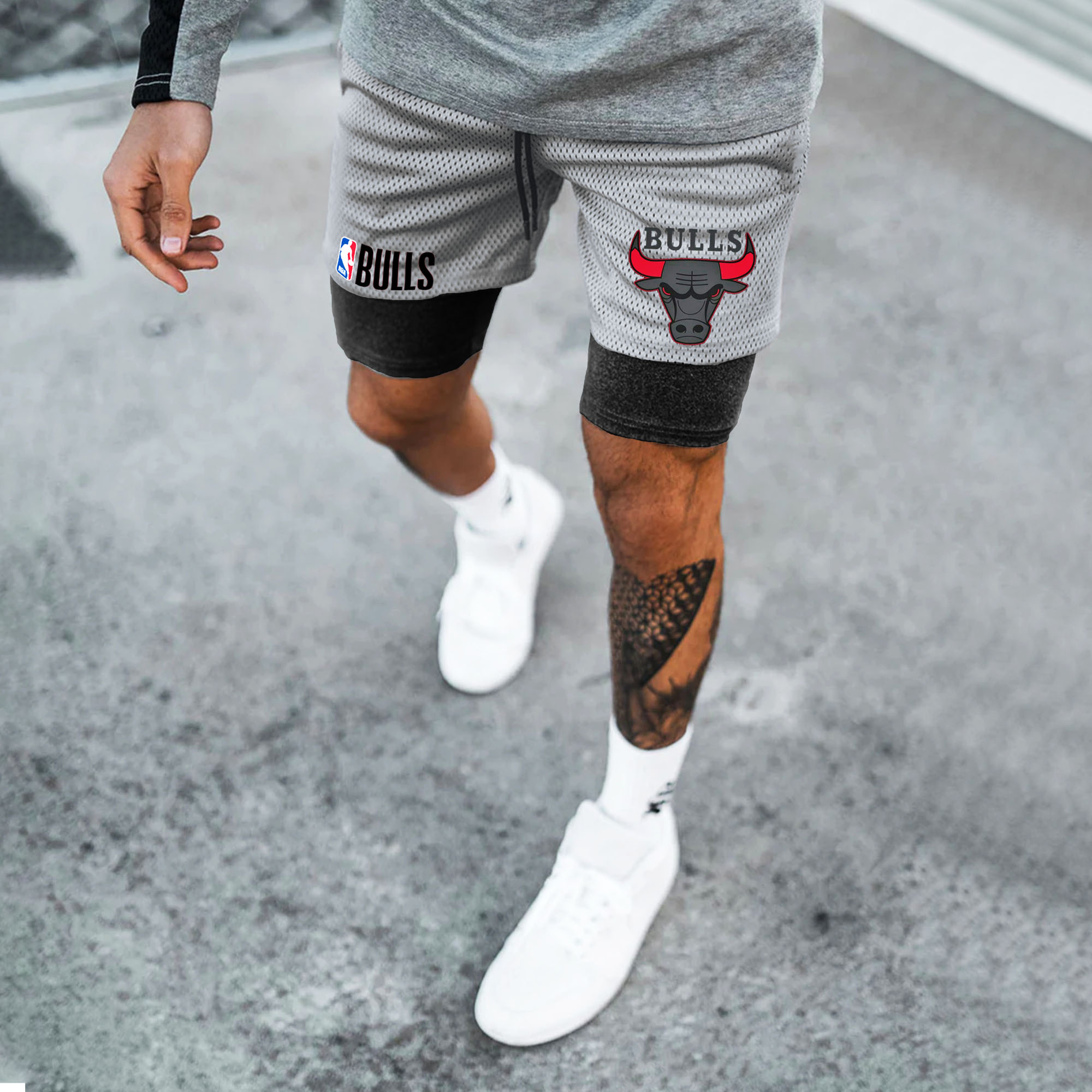 hivenmaxshop Men's Bulls NBA Mesh Performance Shorts 28.19