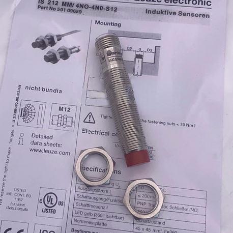M12 Inductive Sensor Is 212mm/4no-8n0-s12 DC PNP Normally Open Sensor
