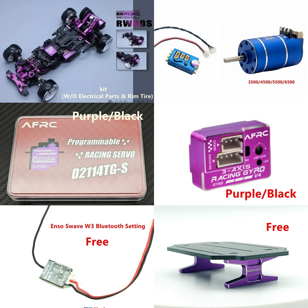 RW00S 1/24 Drift Chassis Kit ZERO RC