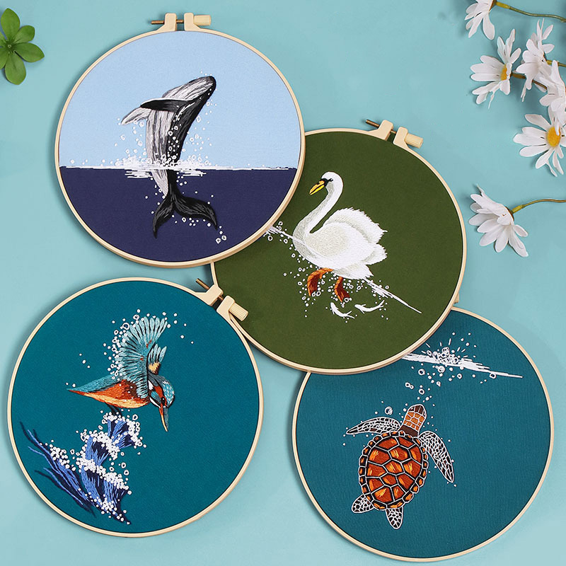 UrCustomHUB - Aquatic Wonders Embroidery Kit: Craft Your Underwater ...
