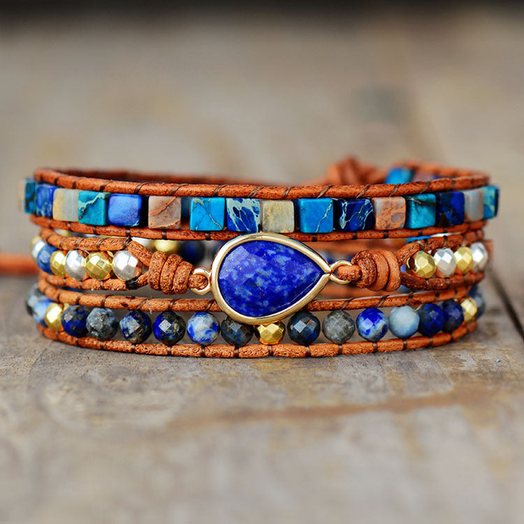 Lapis Lazuli Bracelet - Healing Crystal Quartz Balance Bracelet