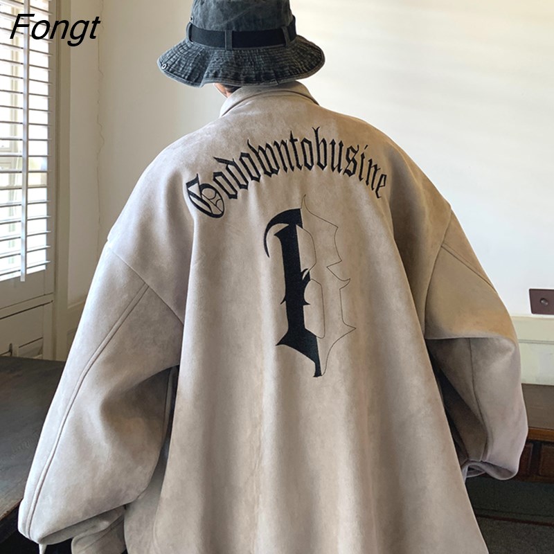 Fongt class, super good-looking coat, male fashion ins, spring and ...