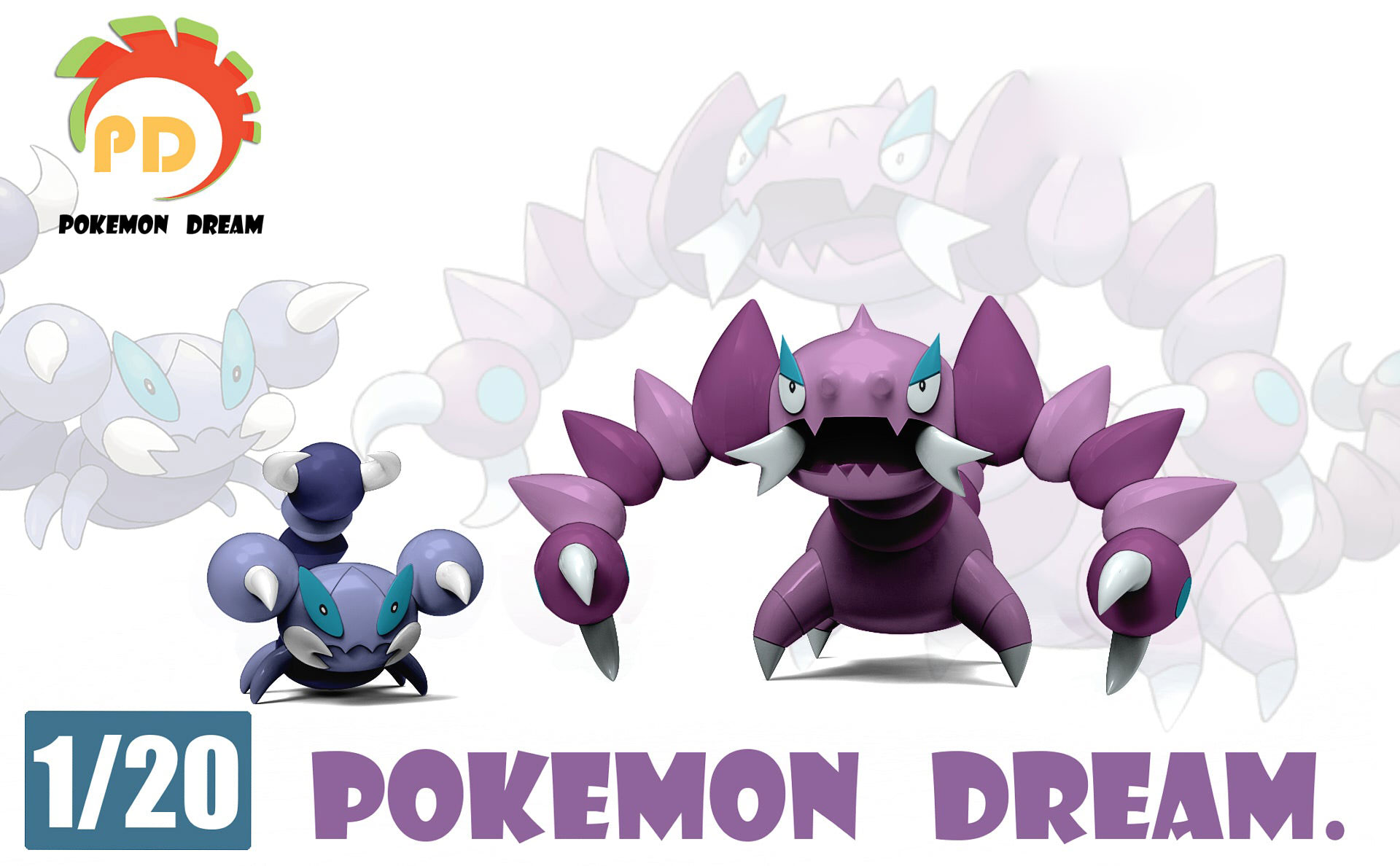 1/20 Scale World Zukan Drapion Set - Pokemon Resin Statue - Poke Dream ...