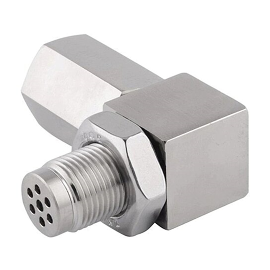 90° O2 Oxygen Sensor Spacer Engine Light CEL Check Bung Mini Catalytic ...