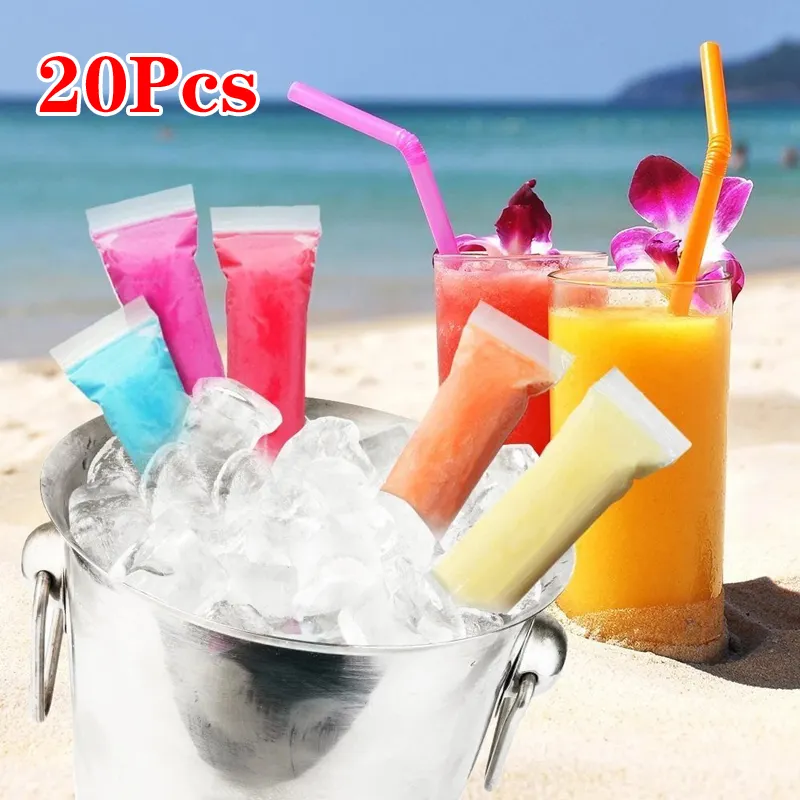 Nigikala Transparent Reusable Ice Molds Bag Plastic Disposable Ice ...
