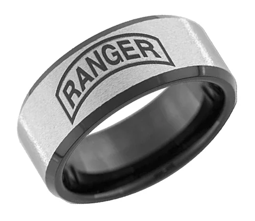 Women's Or Men's U.S. Army Ranger - Tungsten Carbide Wedding Band Rings ...