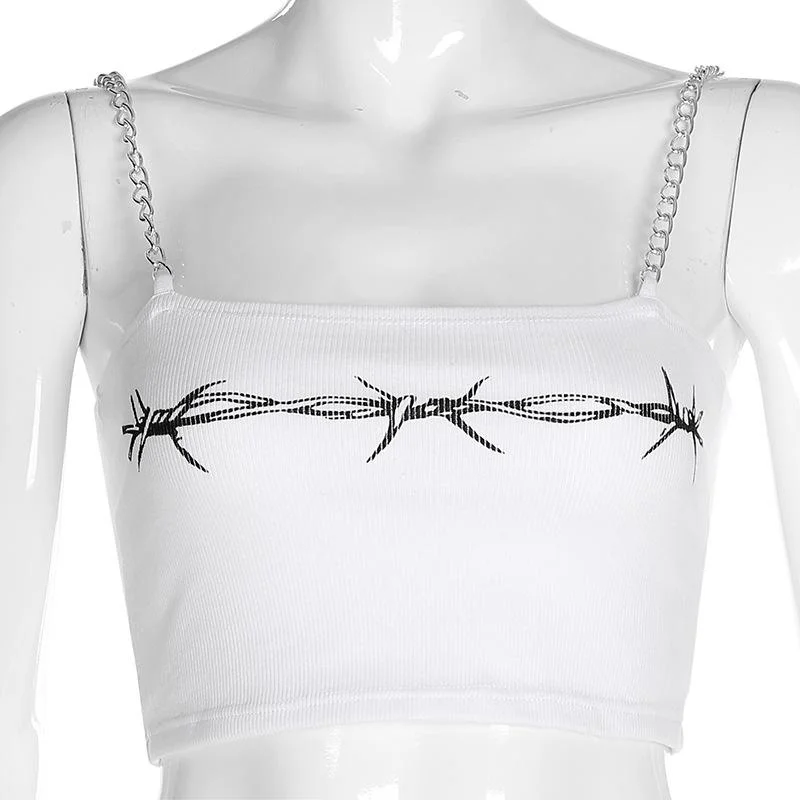 WIRE CHAIN CROP TOP
