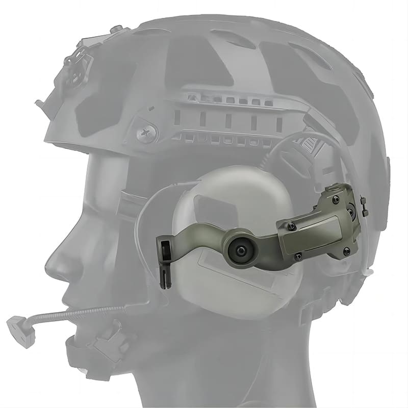 FAST ARC Tactical Headset Helmet Rail Adapter 360° Rotatable Up Down ...