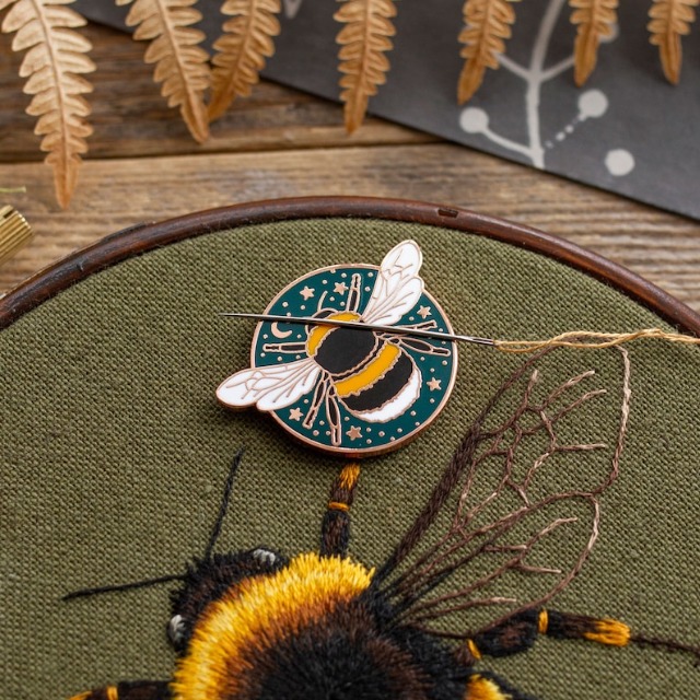 Celestial Bumblebee Needleminder - Magnetic Bee Needle Keeper Talisman
