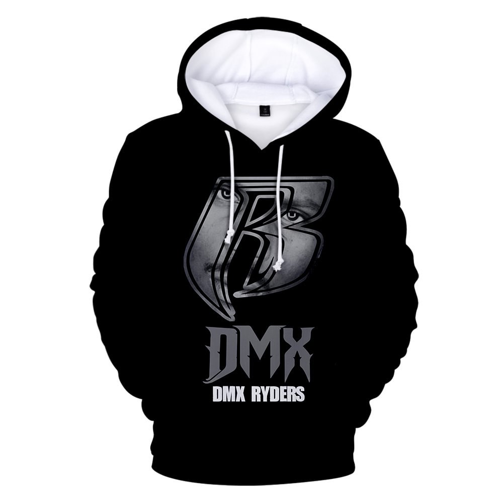 DMX Hoodie DMX 3D Letter Pullover Sweatshirt