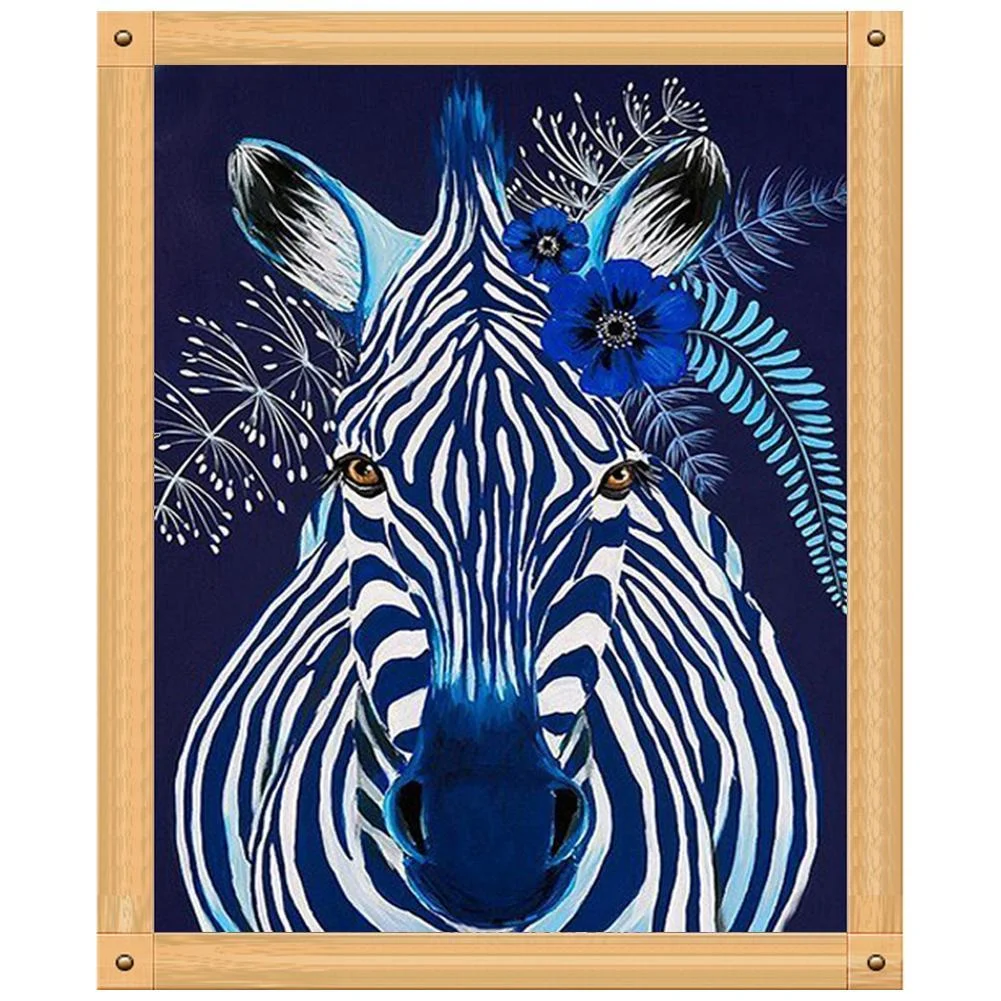 Zebra (canvas) full round or square drill diamond painting