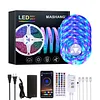 20M LED Strip Lights RGB LED Light Strip Music Sync 1200LEDs LED Strip ...