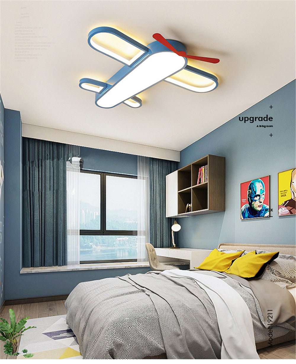 Modern Kids Room LED Lamp Ceiling Light Novelty Cartoon The Plane ...