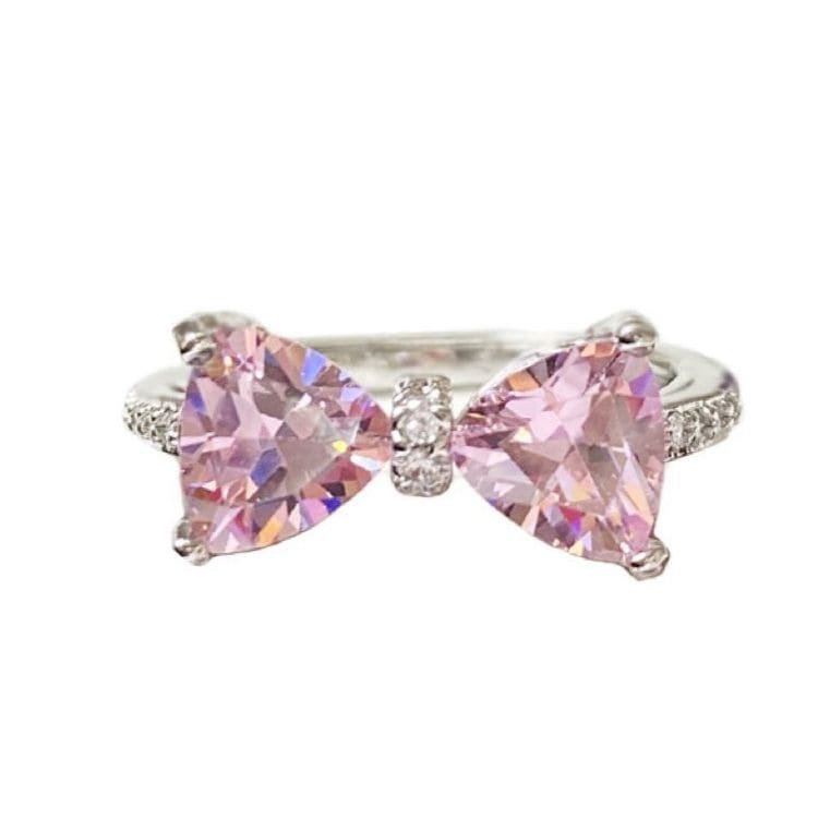 Pink Bow Ring - Lovesickdoe