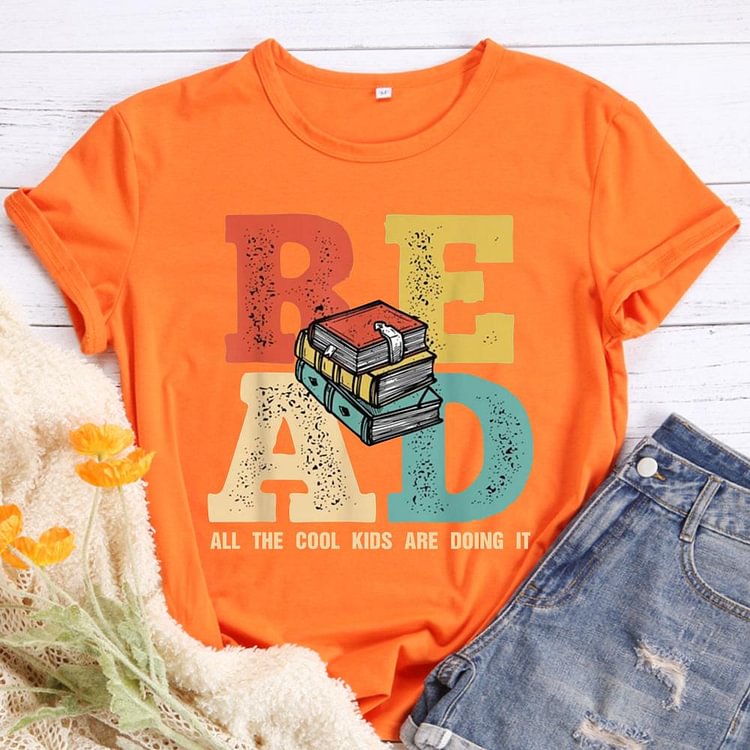 ANB - All the cool kids are reading Book Lovers Tee-010833