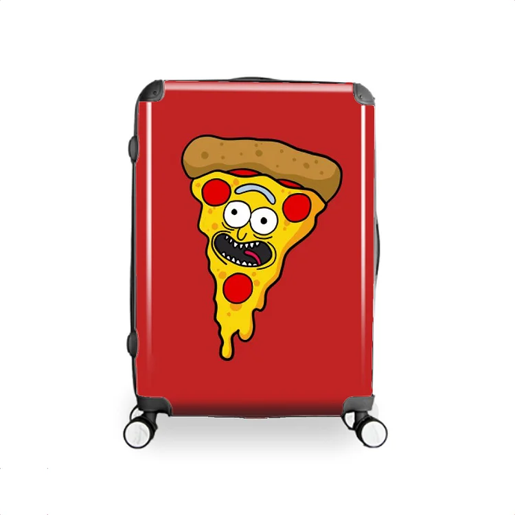 Mad Scientist Rick Turned Into Pizza, Rick And Morty Hardside Luggage
