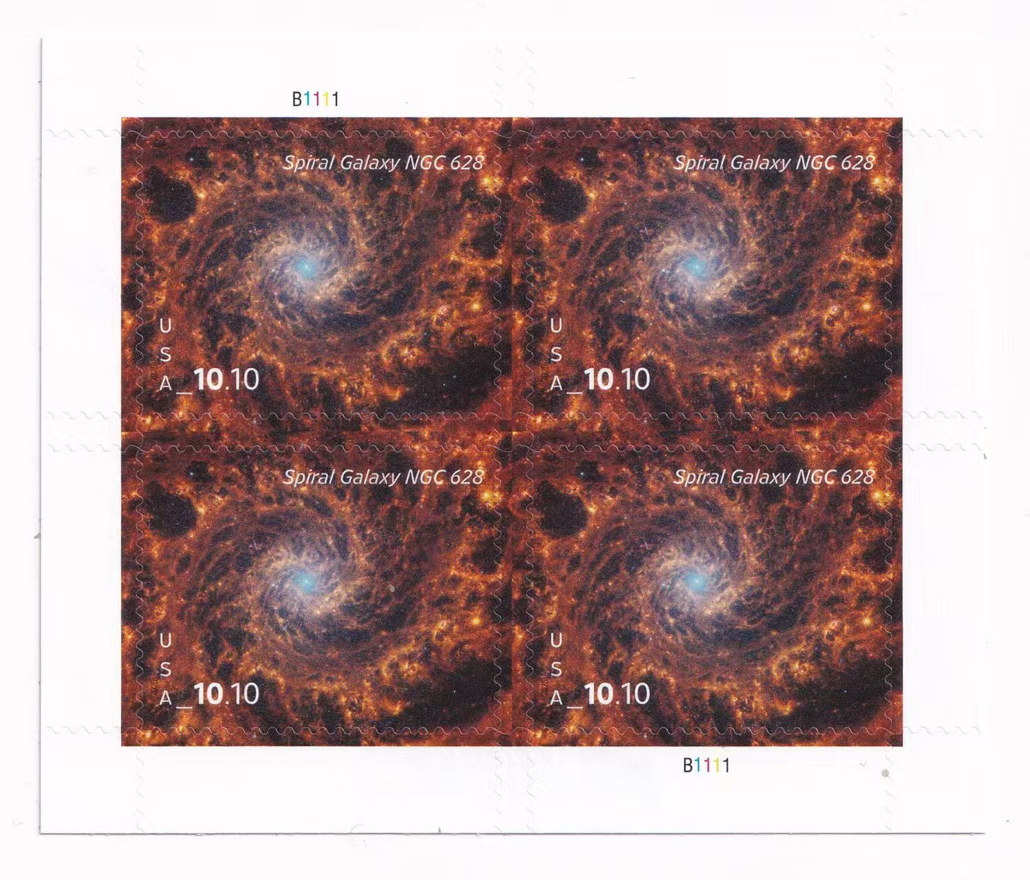2025 USA Spiral Galaxy NASA Priority Mail Stamps