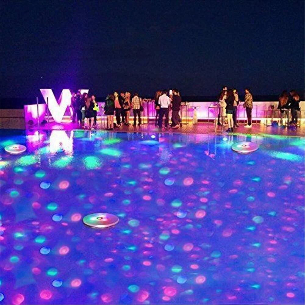 Underwater LED Disco Light Pool light Floating Glow Show Swimming Pool ...