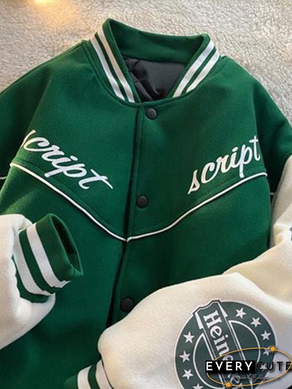 Vintage Logo Graphic Varsity Jacket
