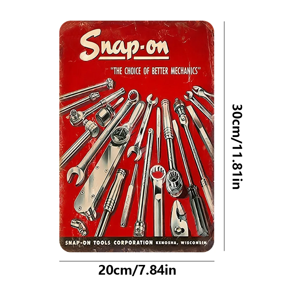 Snap-on Tool-Metal Tin Signs(8*12Inch)