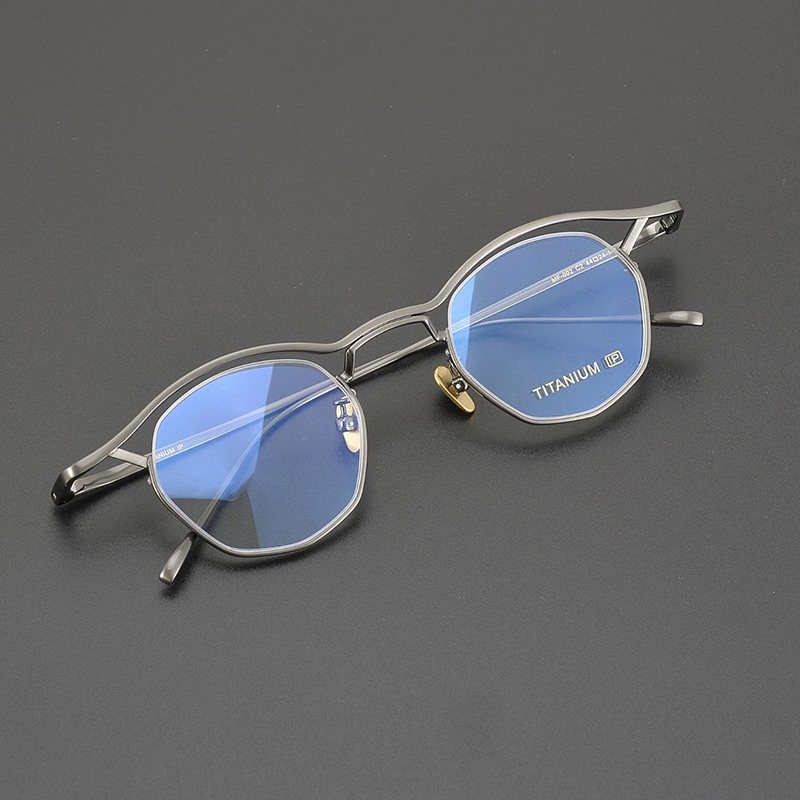 Pure Titanium Eyeglass Frames Vintage Lens Japanese Titanium Glasses in ...