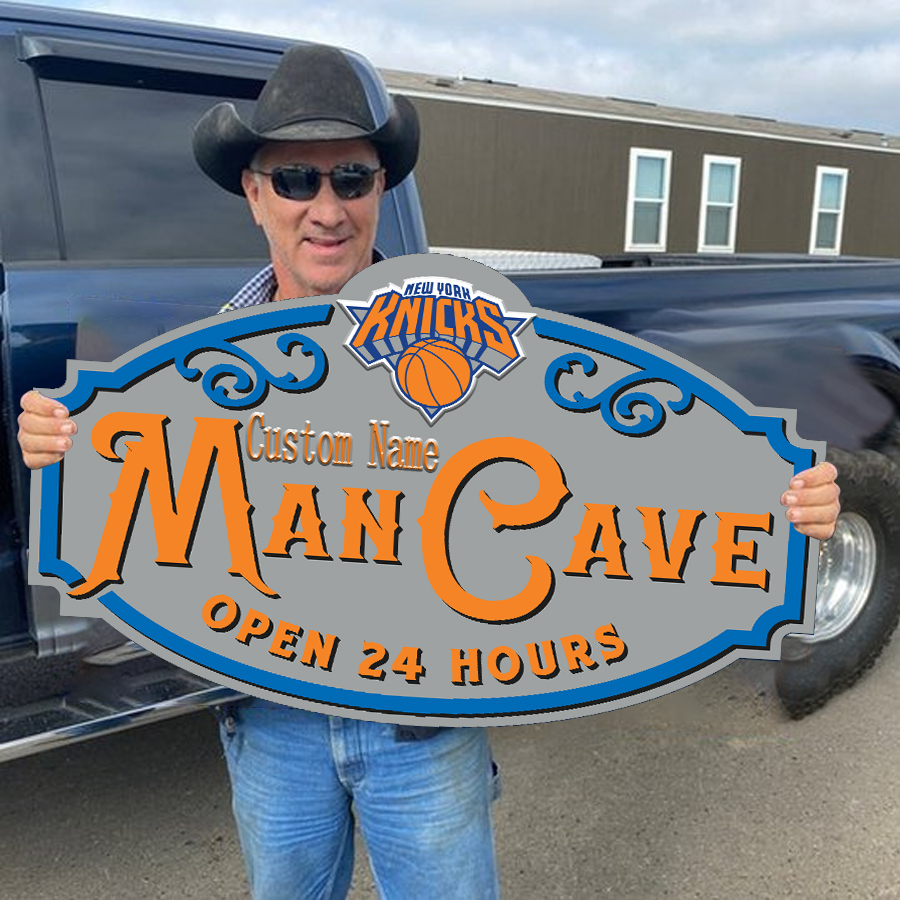 Custom Name New York Knicks Man Cave&Diva Cave Sign