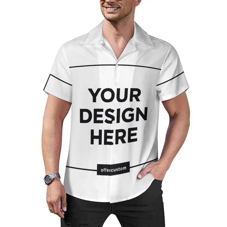 Single Image Personalized Design Cuban Collar Shirt Full Print