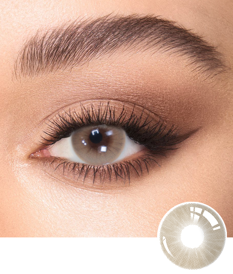 Kilala Amber Brown Colored Contact Lenses