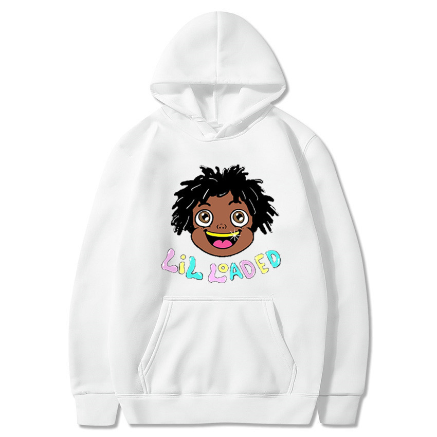 Rip Lil Loaded Print Hoodie Rapper Sweatshirt