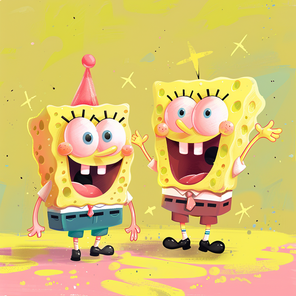 SpongeBob (velvet cloth) AB drill full round/square diamond painting