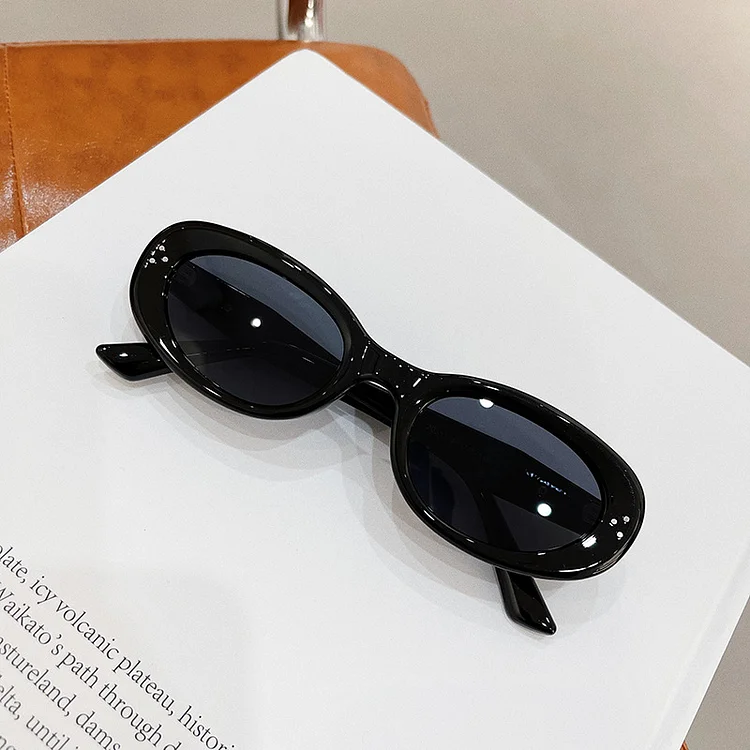 French Style Sunglasess Women Oval Shape UV400 Protection Female Sun ...